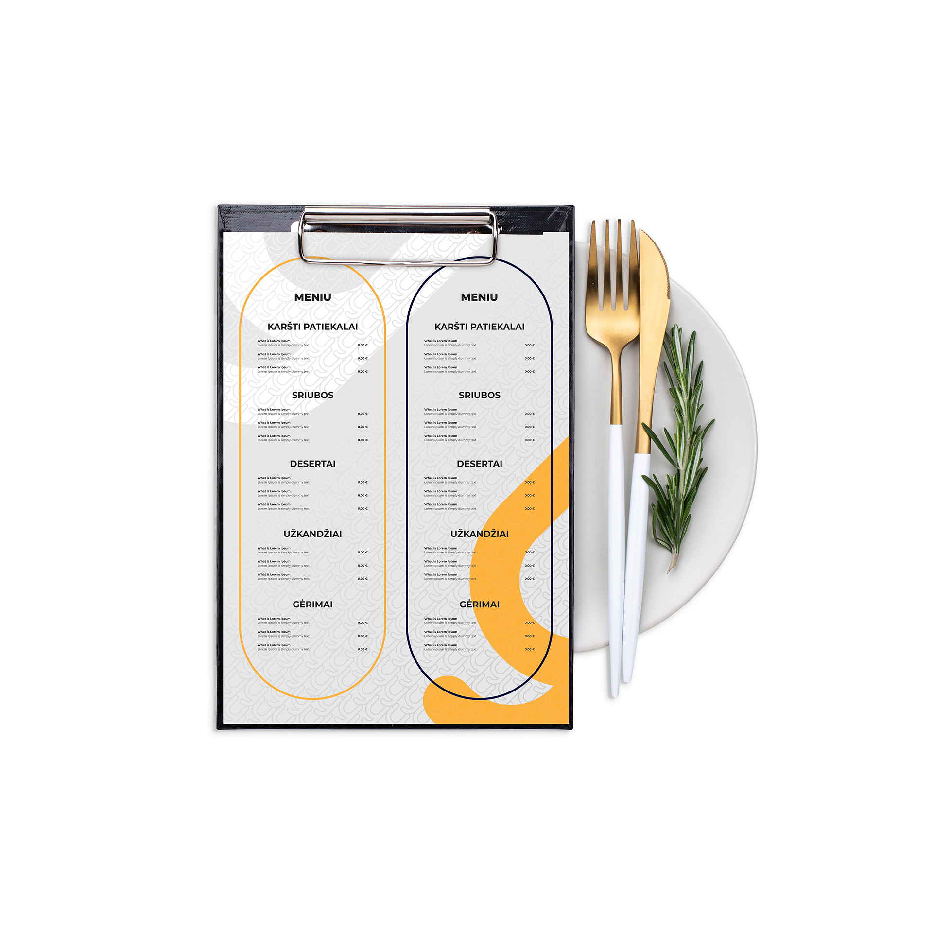 Meniu Maketavimo ir Gamybos Paslaugos | Kaina - YZYPrint.lt